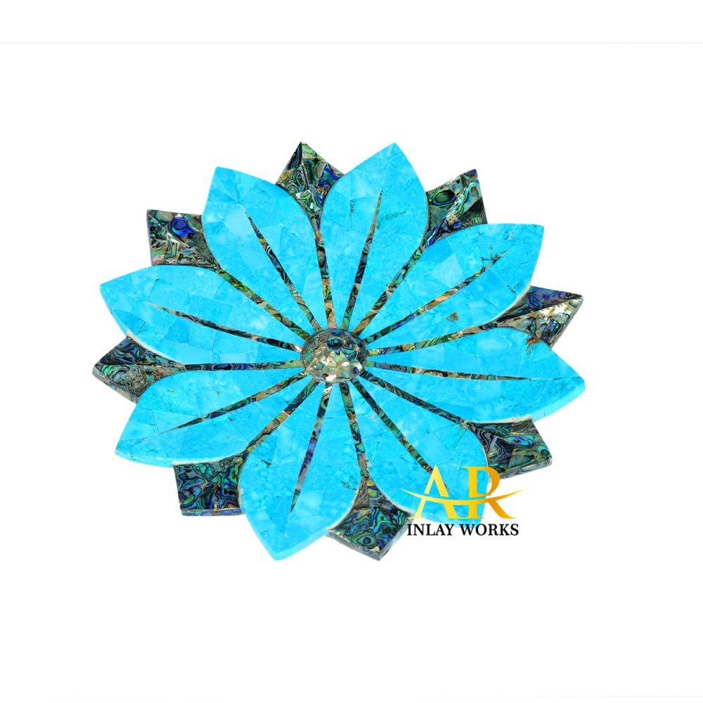 Marble Lotus Bowl - AR INLAY WORKS